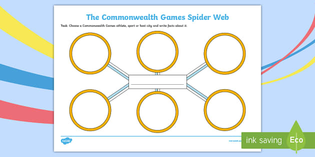 The Commonwealth Games Spider Web Worksheet