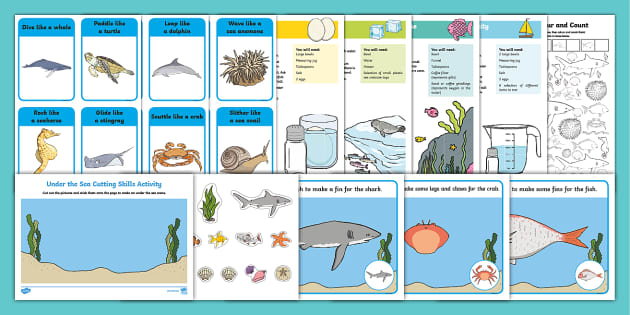 Kindergarten Under the Sea Resource Pack (Ages 3-5)