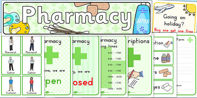 Pharmacy Role Play Pack (teacher made) - Twinkl