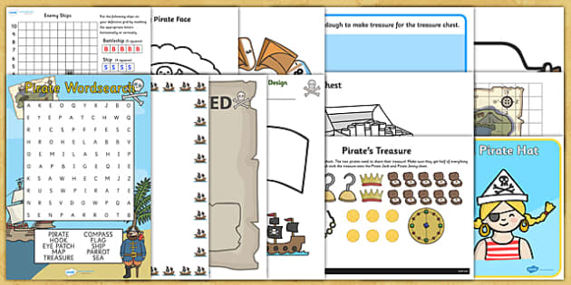 Pirates Activity Pack (Hecho por educadores) - Twinkl