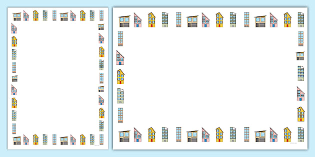 House Home Page Borders (teacher made) - Twinkl
