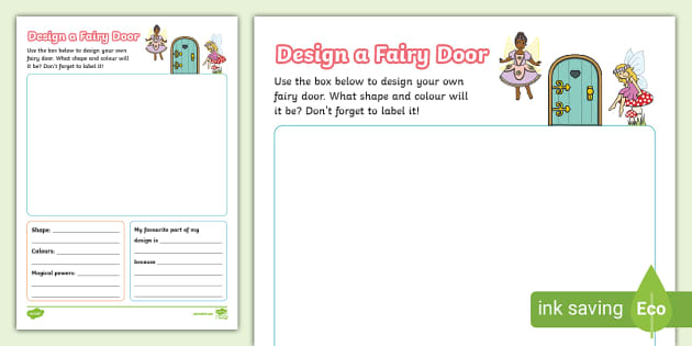 Design a Fairy Door Activity (teacher made) - Twinkl