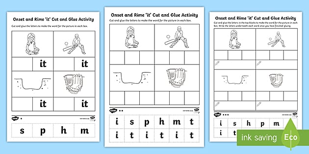 It Word Family Words Onset and Rime Activity | Twinkl