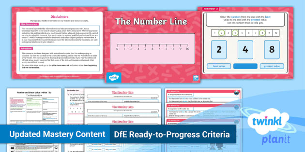 👉 Y1 The Number Line Lesson 21 (teacher made) - Twinkl
