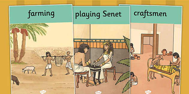 Ancient Egyptian Life Display Posters (teacher made)