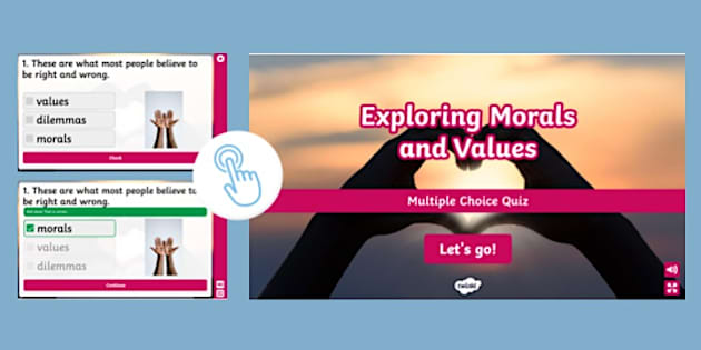 RE: Exploring Morals and Values: LKS2 Interactive Quiz