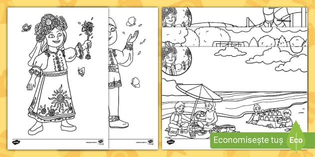 Zâna vara – Desene de colorat (teacher made) - Twinkl