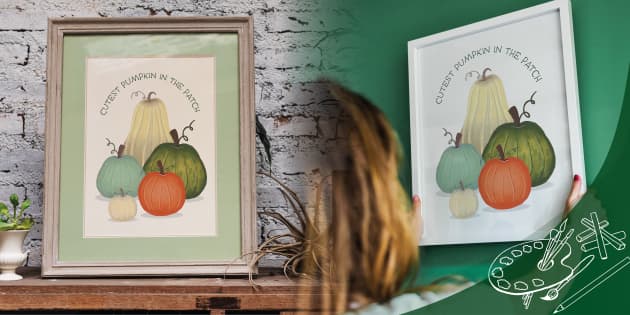 Cutest Pumpkin in the Patch Harvest Halloween Poster