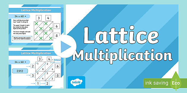 Lattice Method Multiplication PowerPoint (teacher made)