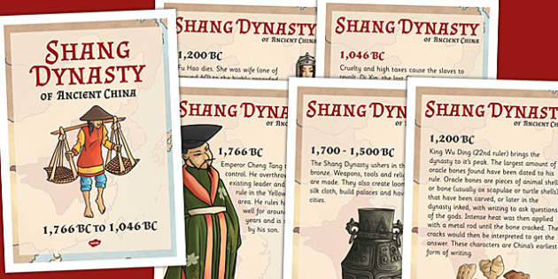 The Shang Dynasty Of Ancient China Timeline Posters - china