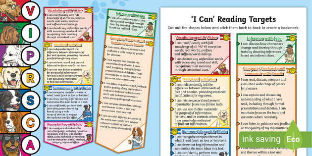 Year 6 I Can Reading Target Bookmark Teacher Made