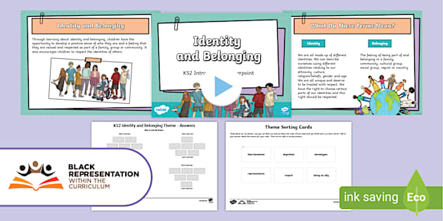 KS2 Identity and Belonging Introduction Lesson Presentation