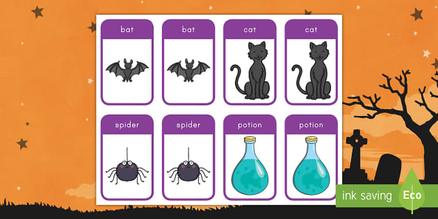 Halloween Matching Pairs Game | Printable Activity | Twinkl