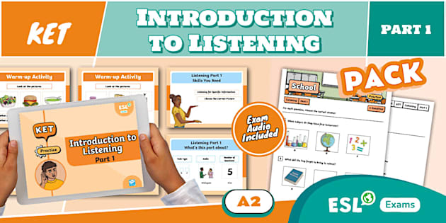 A2 Key (KET) - Introduction to Listening Part 1 Pack
