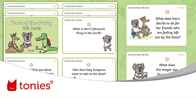 * NEW * Twinkl and Tonies Part of the Party Differentiated Talk Cards