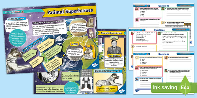 UKS2 Digging for Details: Animal Superheroes: Laika - Twinkl