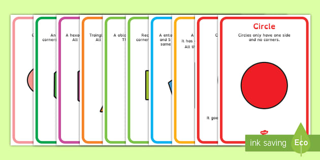 2D Shape Information Posters Dyslexia