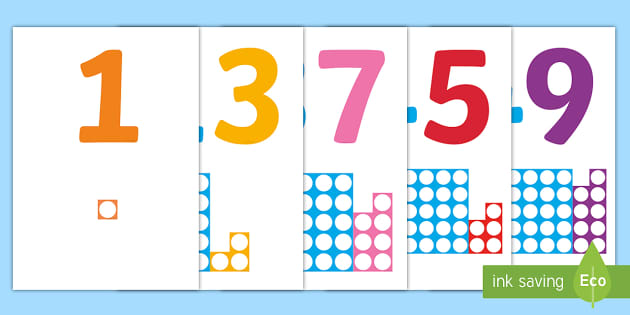 Numbers with Number Shapes 0-50 Display Cut-Outs