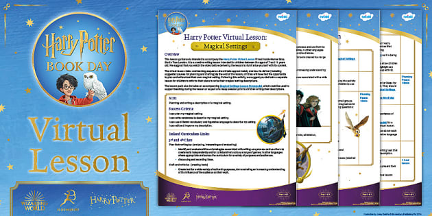 Harry Potter Live Lesson Magical Settings Lesson Guidance