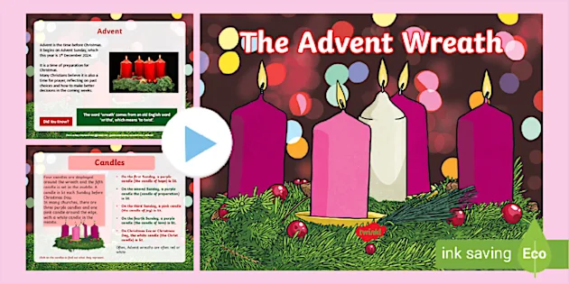 KS2 Advent Wreath Information PowerPoint