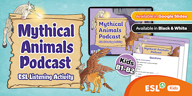ESL Mythical Creatures Listening Pack {Kids}