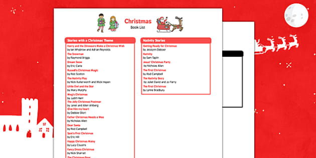 List of Christmas Books | Primary Resources (Teacher-Made)
