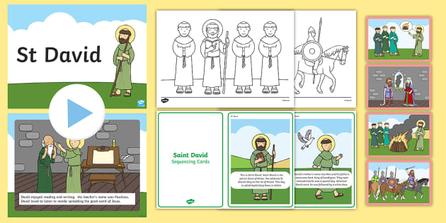Saintt David Story Resource Pack (teacher made) - Twinkl