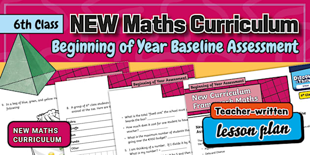 Maths Beginning of Year Baseline Assessment (Sixth Class)