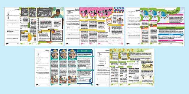 UKS2 April Reading Comprehension Activity Pack - Twinkl