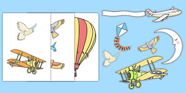 Sky Themed Wall Decals -Display, Display Resources, Banners, Posters,