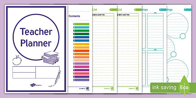 Teacher Planner – 2021-2022 – Lesson Plan Calendar