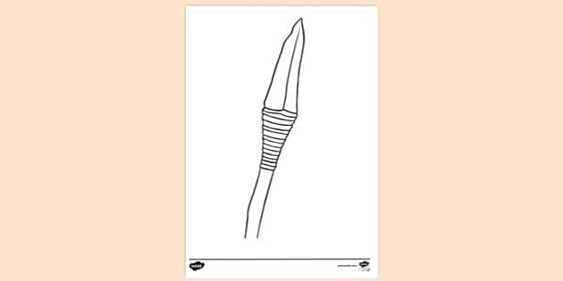Stone Tools Colouring Sheet | Colouring Sheets - Twinkl
