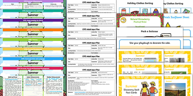 EYFS Summer Themed Bumper Planning Pack (teacher made)