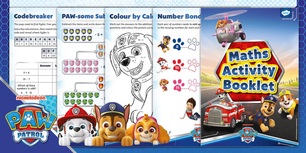 FREE! - 👉 PAW Patrol: Maths Activity Booklet [Ages 4-6]
