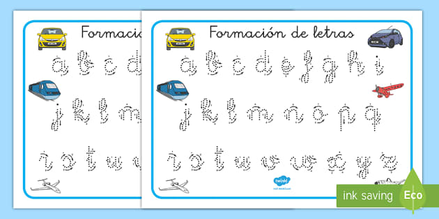 Tapiz de formación de letras: Transporte - Twinkl