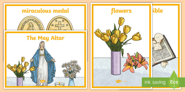 Classroom May Altar Display Posters | Religion Resources