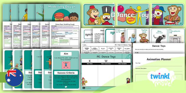 Move PE Year 2 Dance: Toys Unit Pack (teacher made) - Twinkl