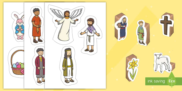 Free Easter Printables Religious Figures (teacher made)