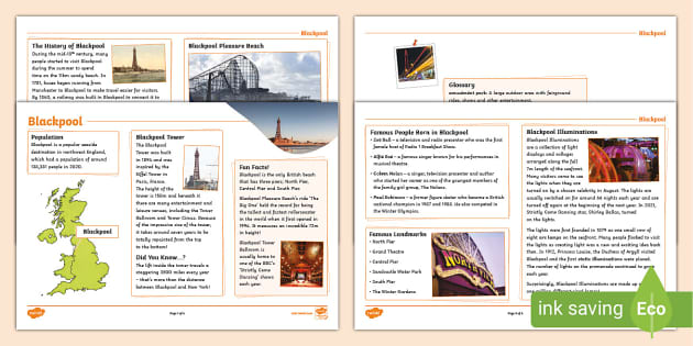 Blackpool Fact File,Blackpool (Hecho por educadores)