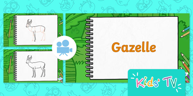 How to Draw a Gazelle | Drawing Tutorial for Kids - Twinkl