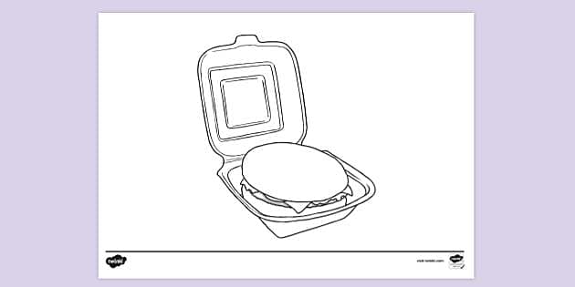 Polystyrene Tray Colouring Sheet | Colouring Pages - Twinkl
