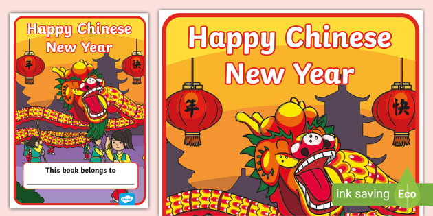 Chinese New Year Book Cover (teacher made) - Twinkl
