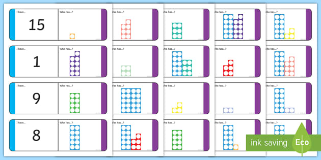 Numbers 1 - 20 with Number Shapes Loop Cards - Numbers 1-20 Loop Cards with
