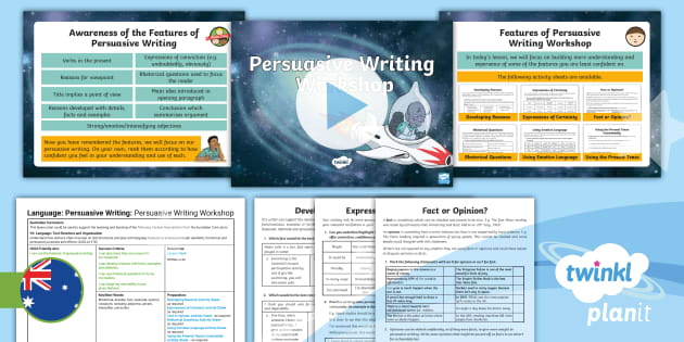 Year 6 The Golden Record Persuasive Writing Lesson 3