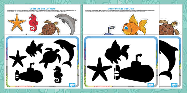 Under the Sea Picture and Shadow Matching Activity | Twinkl