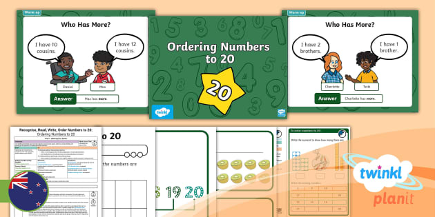 Phase 1 Ordering Numbers to 20 (teacher made) - Twinkl