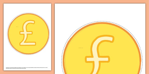 * NEW * Coin Emoticon Cut-Out (Lehrer gemacht) - Twinkl