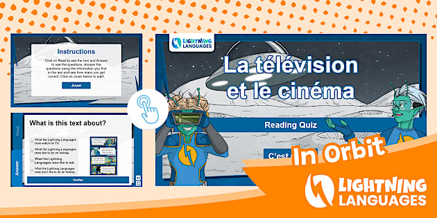 👉 Lightning Languages | French | TV and Film Reading Quiz