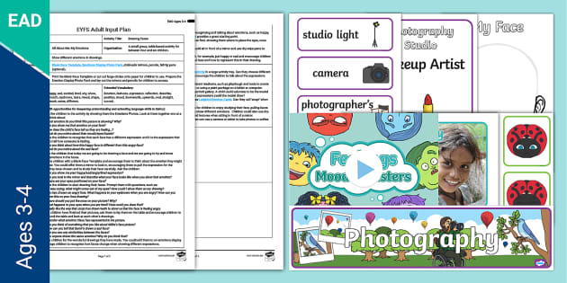 EYFS Drawing Faces Adult Input Plan and Resource Pack