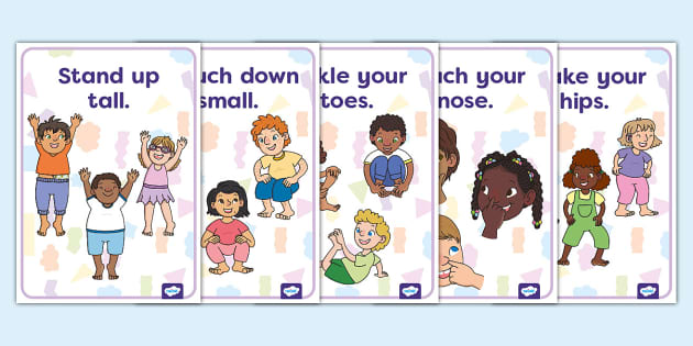 Originals First Words Posters: Body Movement (teacher made)